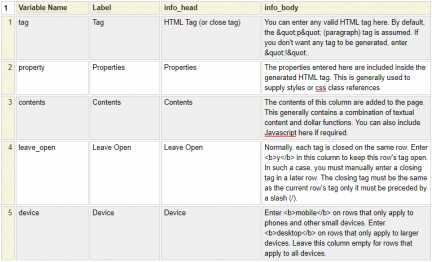 GenHelm - flexgrid Model Help