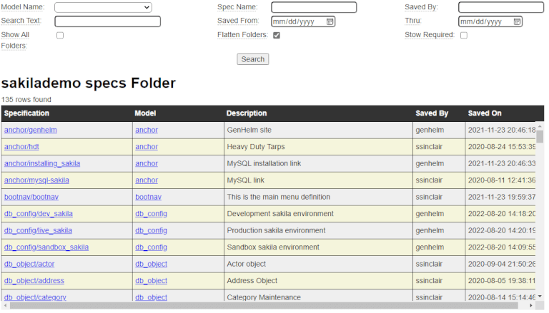 GenHelm - Installing the Sakila Demo Site